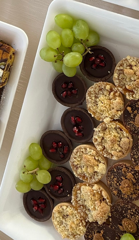Tu B'Shvat Chocolate Pomegranate Tartlets – Nechamit's Treats