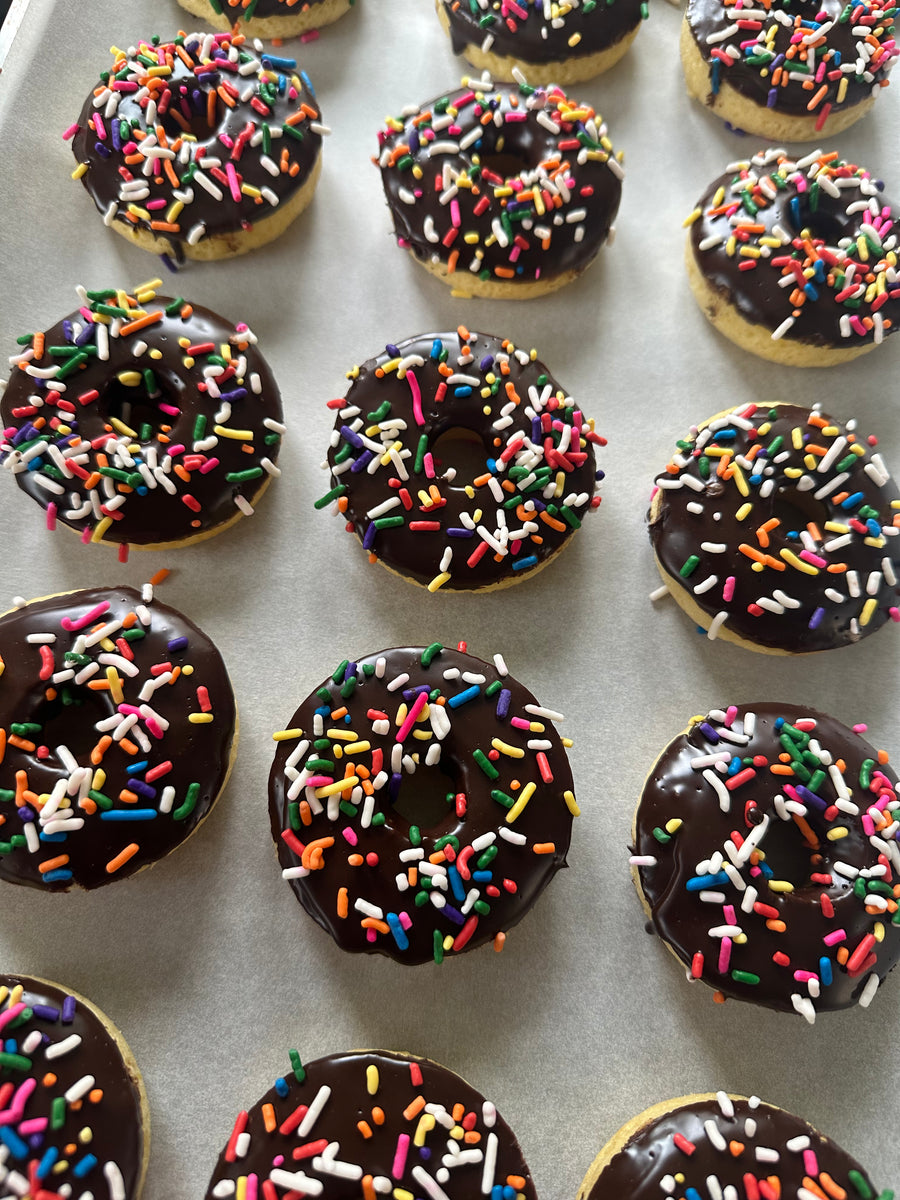 Chocolate Dipped Vanilla Cake Donuts – Nechamit's Treats