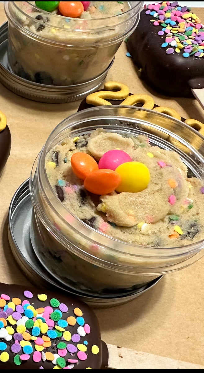Confetti Edible Cookie Dough Jars – Nechamit's Treats